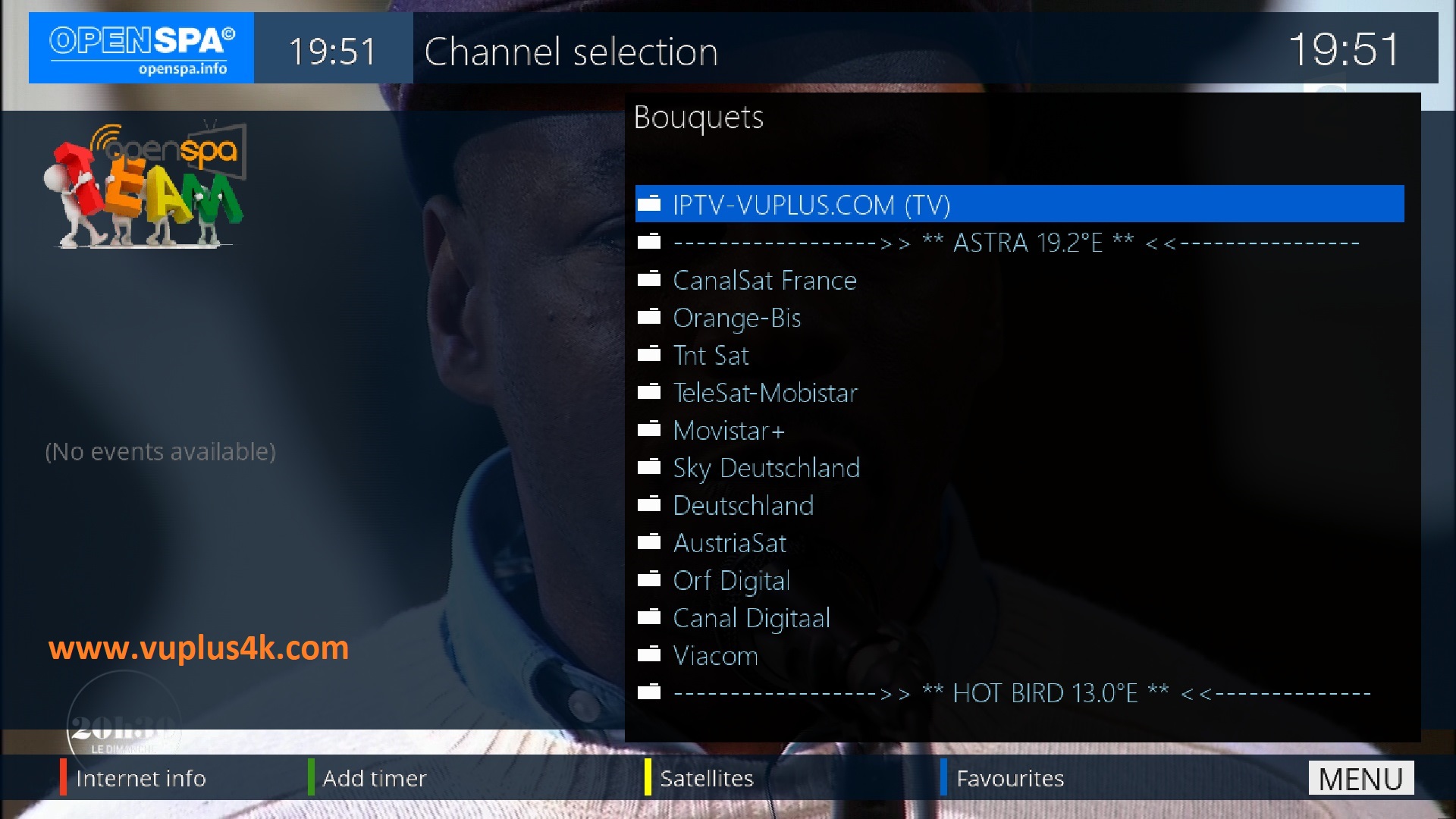 [TUTORIAL] How to install IPTV subscription on OpenSPA – VUPLUS4K