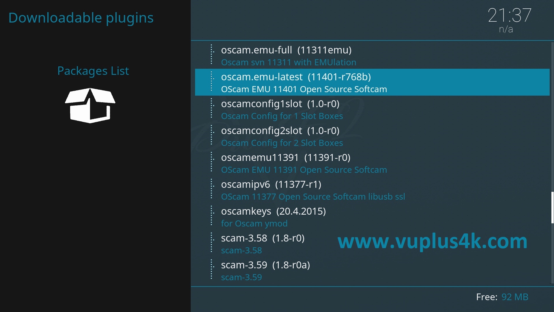 [TUTORIAL] How to install OSCAM on PurE2 image – VUPLUS4K