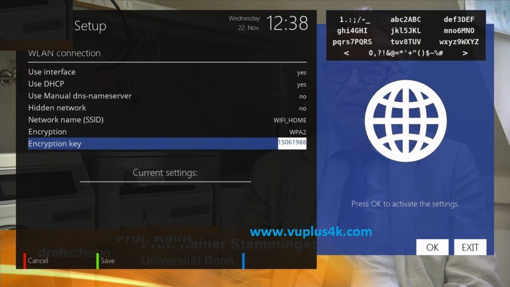 [TUTORIAL] How to configure Wireless on OpenATV – VUPLUS4K