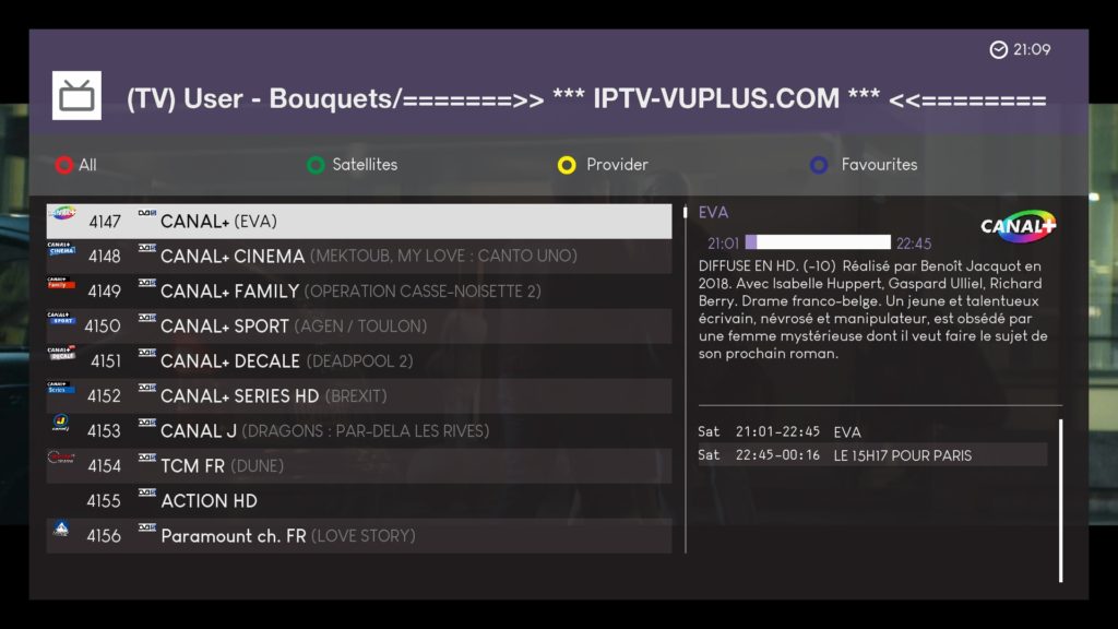 [TUTORIAL] How to install IPTV subscription on VTI – VUPLUS4K