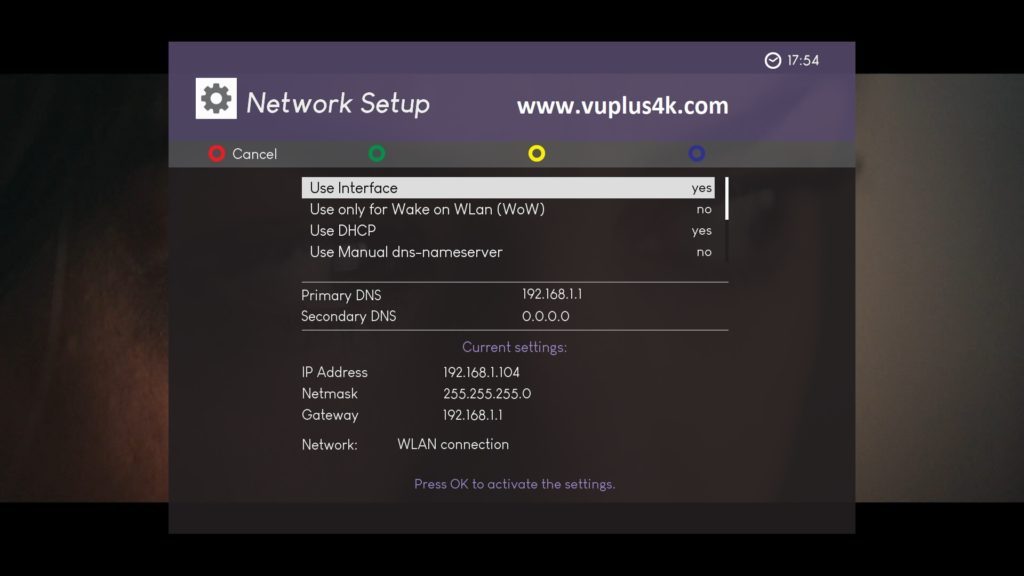 [TUTORIAL] How to configure Wireless on VTI – VUPLUS4K