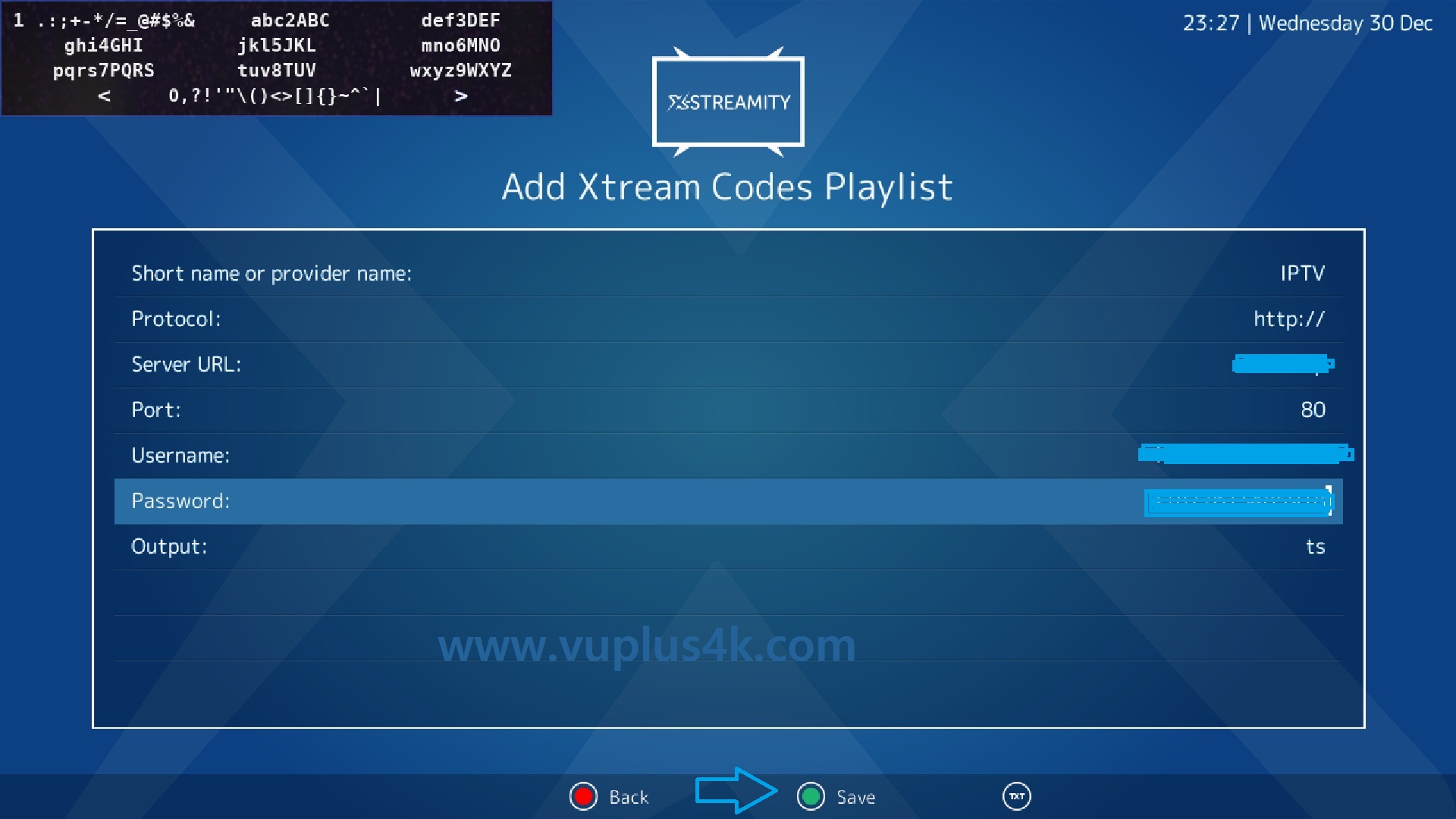 [TUTORIAL] How to add iptv playlists to X-STREAMITY – VUPLUS4K