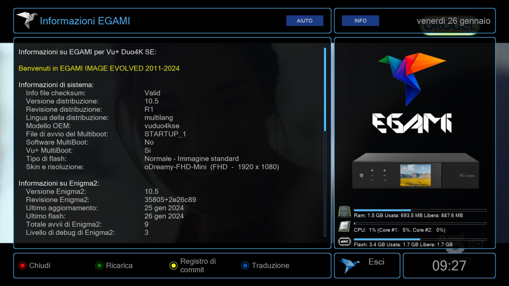 [IMAGE] EGAMI 10.5 for Vuplus DUO 4K SE – VUPLUS4K